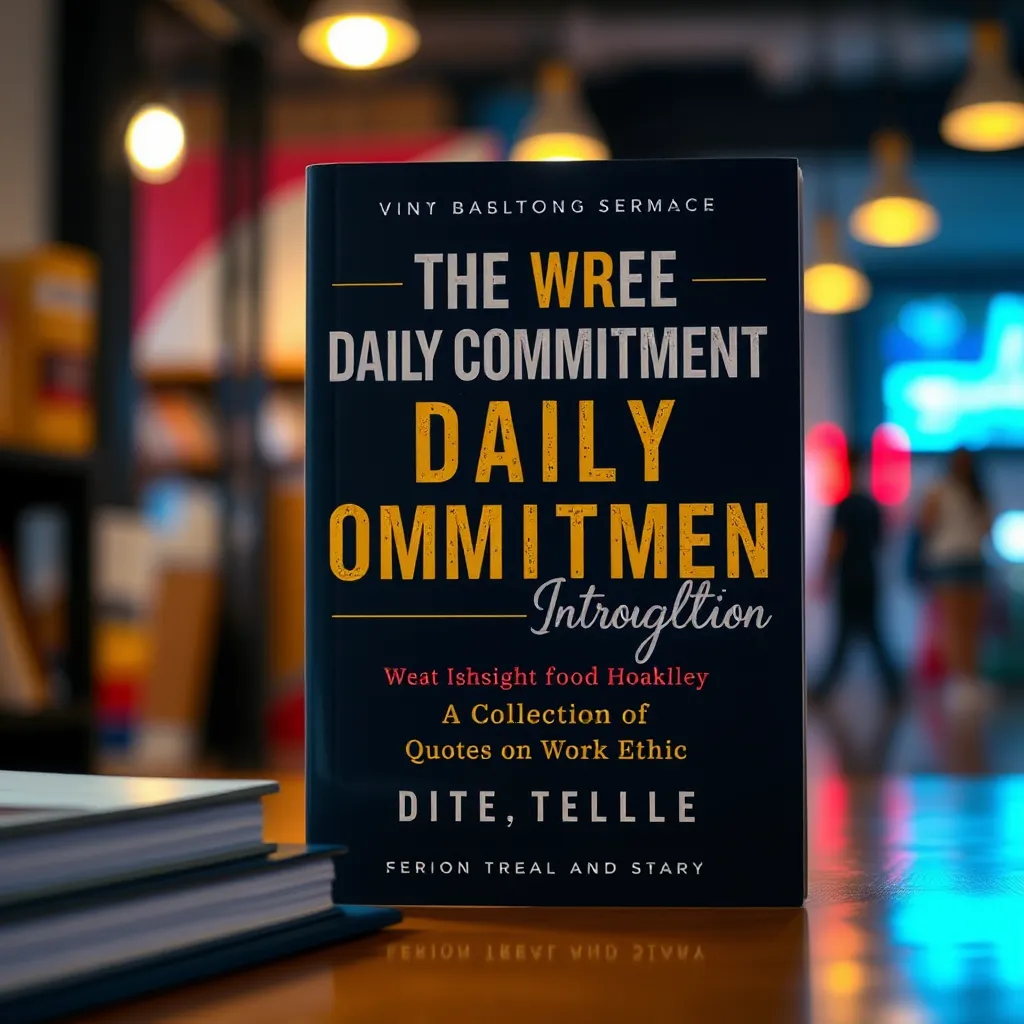 Explore Work Ethic: Quotes on Daily Commitment