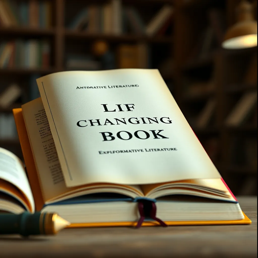 Exploring Life-Changing Literature for Personal Growth