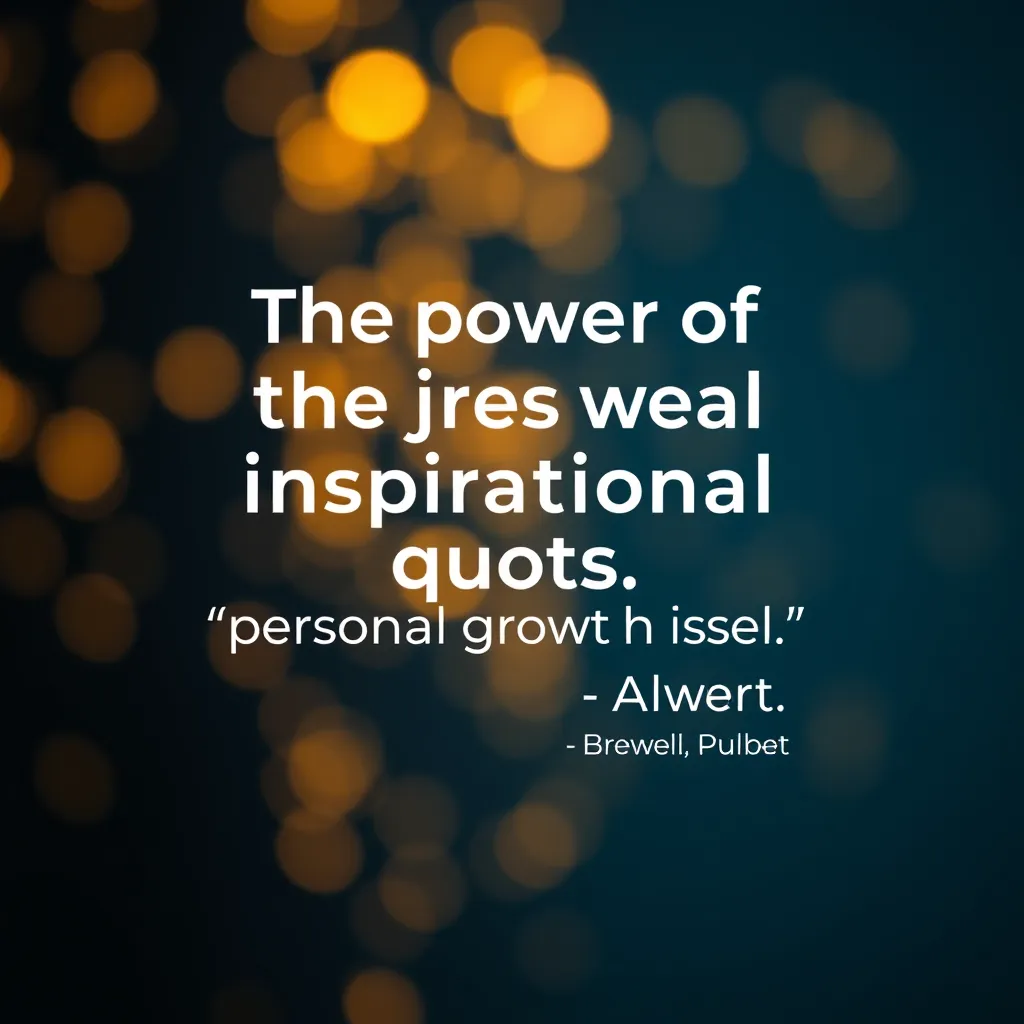 The Influence of Inspirational Quotes on Personal Growth