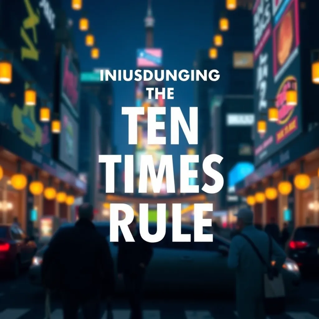 Mastering the Ten Times Rule for Exponential Success